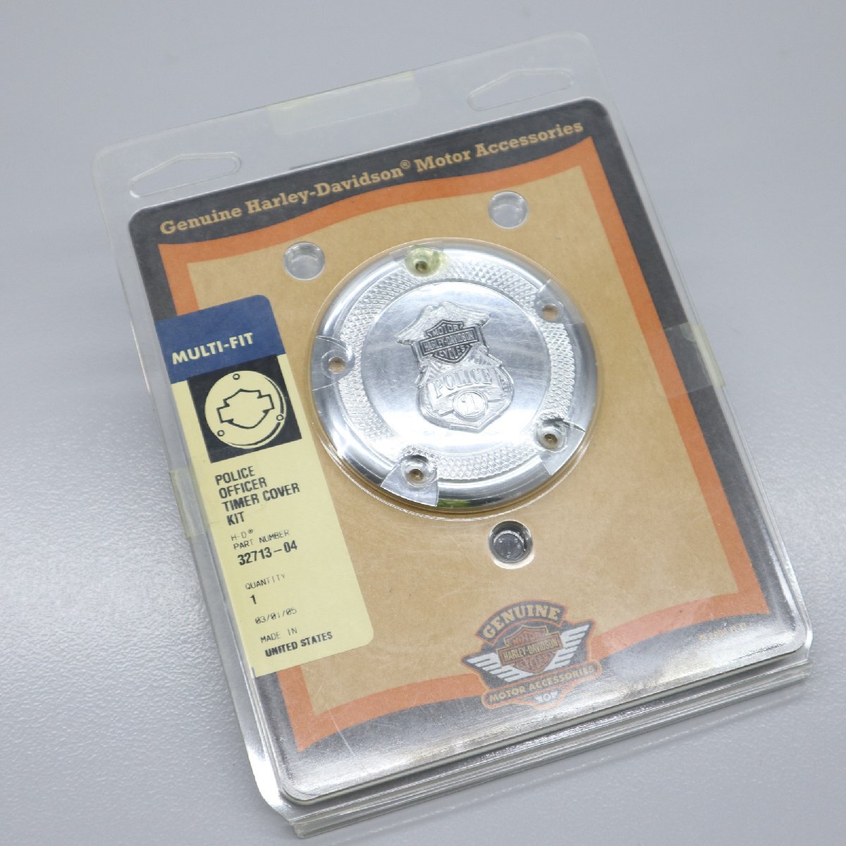 【未使用に近い】ハーレー 純正オプション 32713-04 TC88 ’98- ダイナ ソフテイル ポイントカバー POLICE ポリス ...