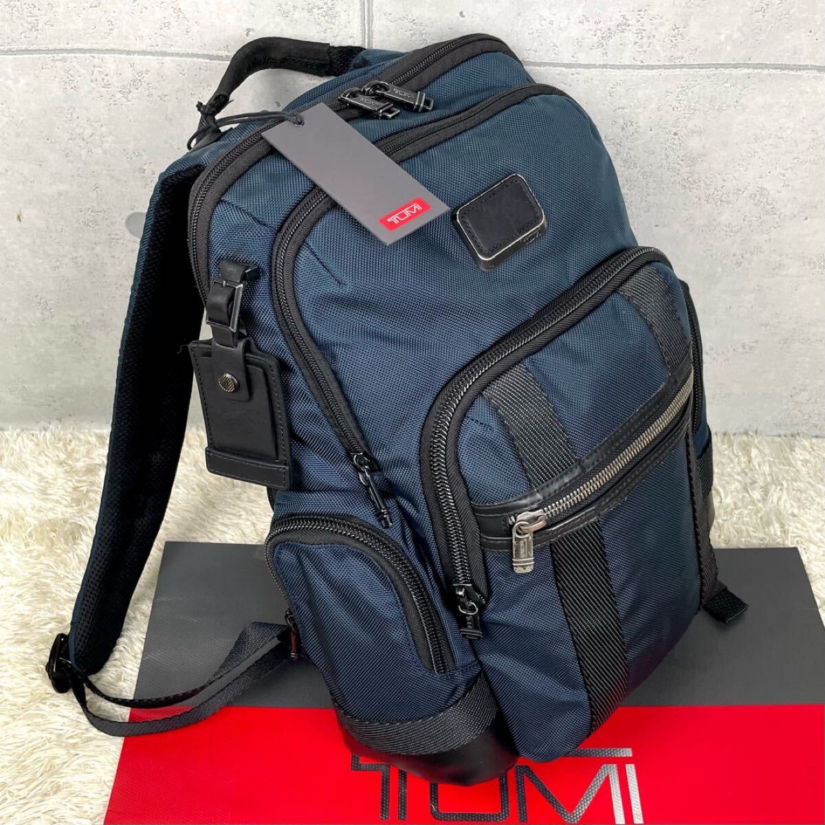 【目立った傷や汚れなし】[人気色 美品] TUMI トゥミ ALPHA BRAVO Norman Backpack リュックサック メンズ ビジネスバッグ バリスティック+本革 A4+PC可 ...