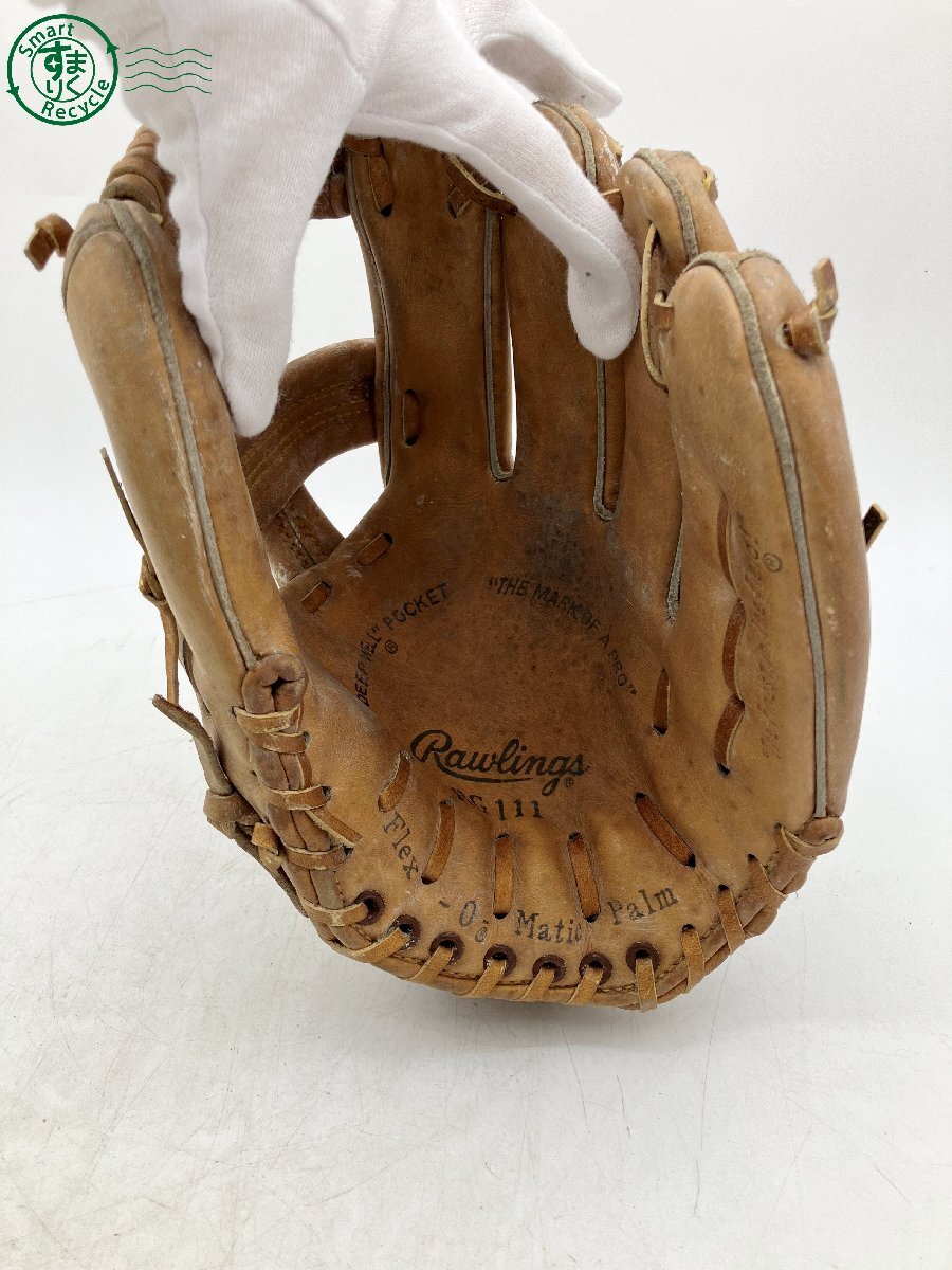 【全体的に状態が悪い】BA0604325 Rawlings ローリングス 左手のグローブ 右投げ用 ブラウン RG111 野球 スポーツ 球技 ...