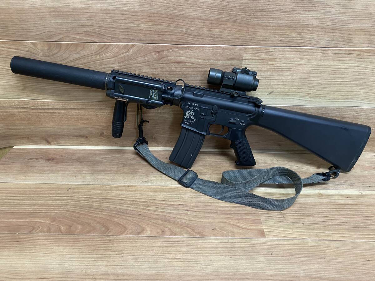 【傷や汚れあり】45 現状品 東京マルイ KAC STONER RIFLE SR-16 M4 Knight's ナイツ 電動ガン MODE-2 サイレンサー付属の落札情報詳細 - Yahoo ...