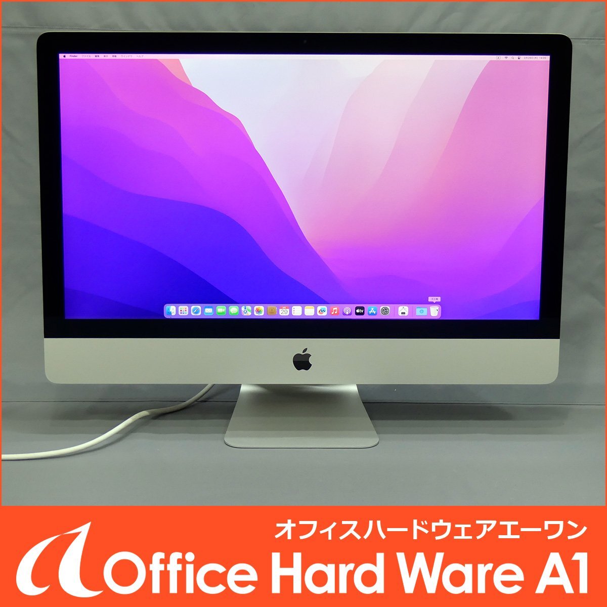 【やや傷や汚れあり】iMac (Retina 5K, 27インチ, 2019) AMD Radeon Pro 570X 4GB Core i5 ...
