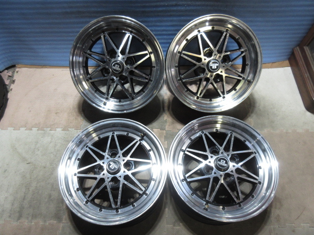 【やや傷や汚れあり】★希少 HIBIKI JAPAN （WORK EQUIP 03風）15インチ 7J OFF+38 4穴 PCD:100 ハブ径約67ミリ 4本セットの落札情報詳細 ...