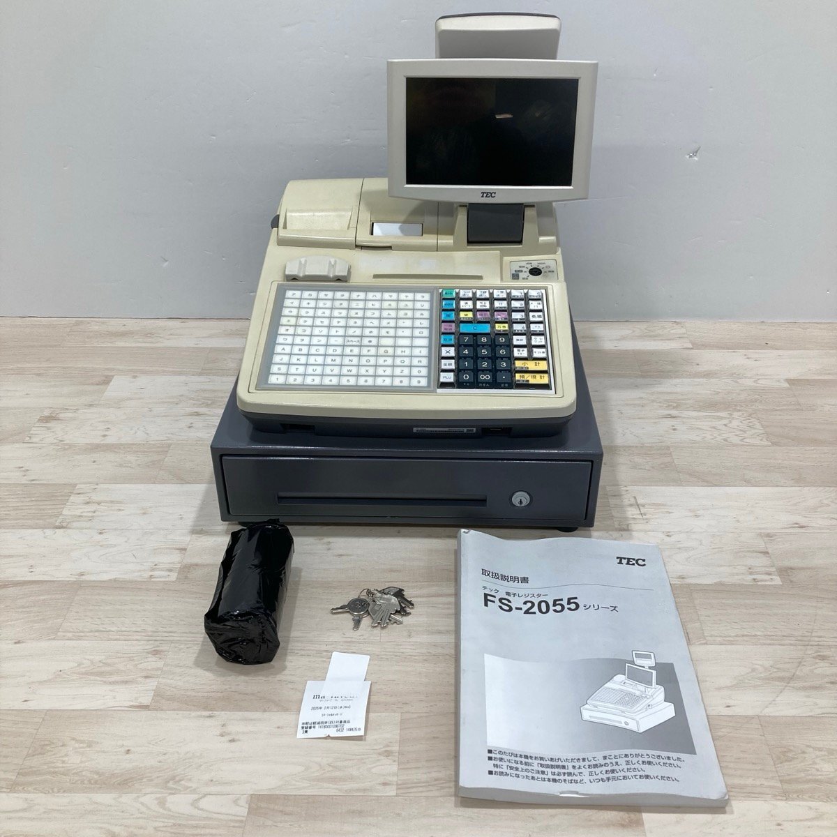 【傷や汚れあり】② 東芝テック TEC 電子レジスター FS-2055[D3632]の落札情報詳細 - Yahoo!オークション落札価格検索 オークフリー