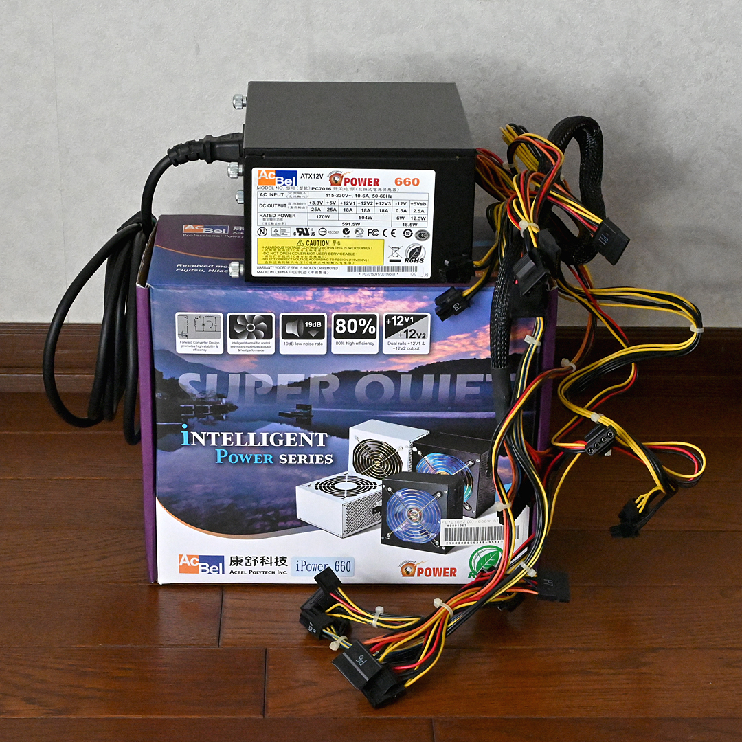 【やや傷や汚れあり】AcBel PC用電源 PS2/POWER660 MAX PWER 660Wの落札情報詳細 - Yahoo!オークション落札価格検索 オークフリー