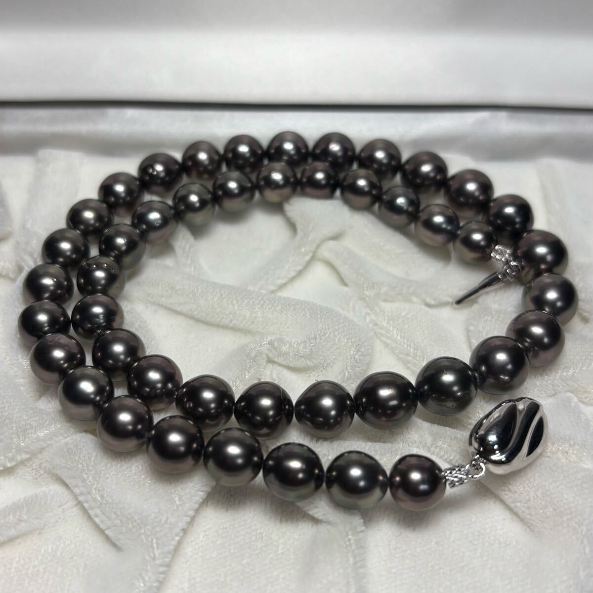 【目立った傷や汚れなし】希少 黒蝶真珠 本真珠 8〜10.5mm グラデーションネックレス パール pearl ネックレス SILVER 刻印ありの落札情報詳細 - Yahoo!オークション ...