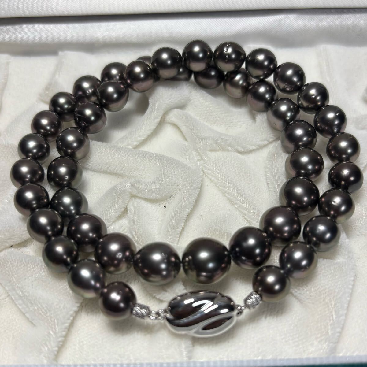 【目立った傷や汚れなし】希少 黒蝶真珠 本真珠 8〜10.5mm グラデーションネックレス パール pearl ネックレス SILVER 刻印ありの落札情報詳細 - Yahoo!オークション ...