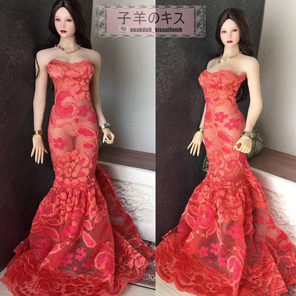 【未使用】レッド色ロングドレス TBLeagueS07/S09／S10D/S12D対応サイズ 1／6人形用 女優ドレス ウェディングの落札情報詳細 - Yahoo!オークション落札価格検索 ...