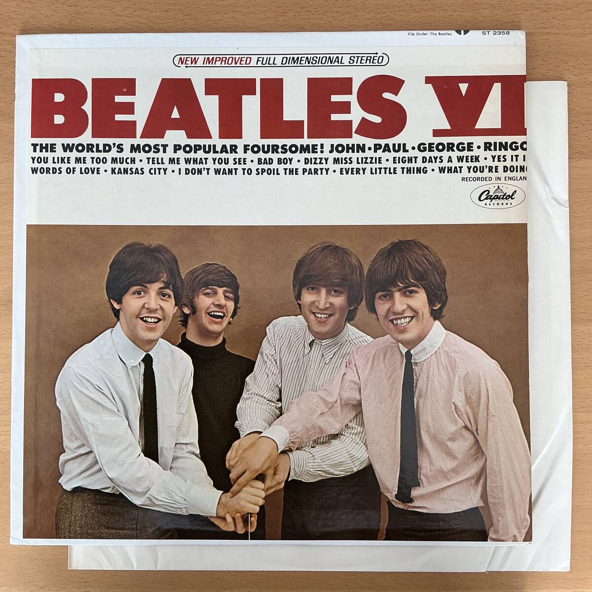 【やや傷や汚れあり】THE BEATLES/VI/USオリジナル・ステレオ盤LPの落札情報詳細 - Yahoo!オークション落札価格検索 オークフリー