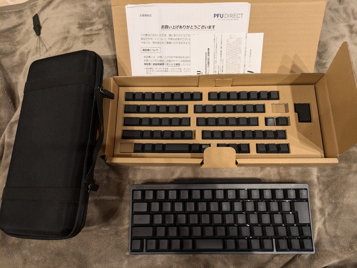 【目立った傷や汚れなし】HHKB Professional HYBRID (Happy Hacking Keyboard) typeS 墨 ...