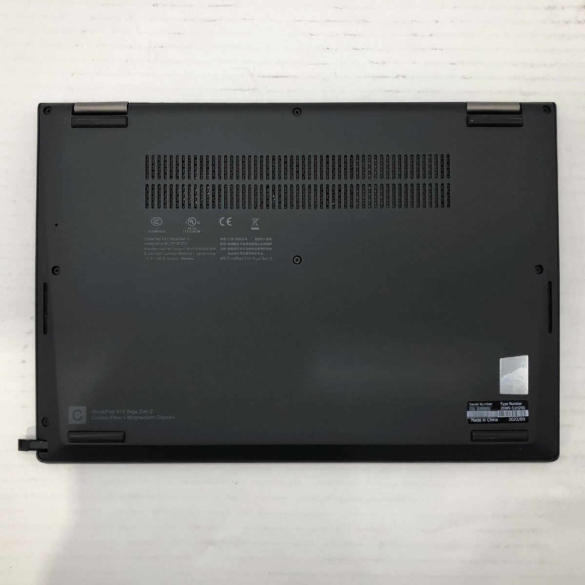 【やや傷や汚れあり】【難あり】LENOVO ThinkPad X13 Yoga 20W9S1H200 Core i5 1145G7 2.60GHz/16 GB/256 GB(NVMe ...