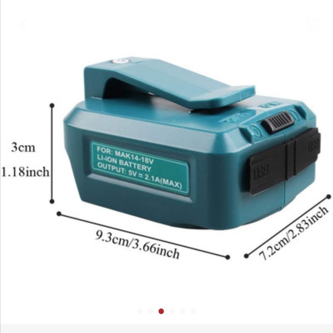 【未使用】送料無料 ADP05 マキタ互換アダプター マキタバッテリー 14.4v 18v 対応 USBポート/ LEDライト / ランプ付き 緊急用ポータブル電源の落札情報詳細 ...