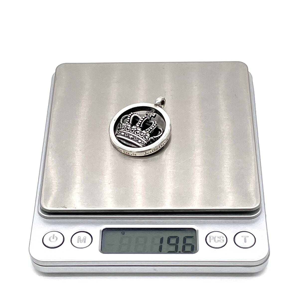 【目立った傷や汚れなし】1円 美品 Justin Davis ジャスティンデイビス クラウン ネックレストップ ペンダントトップ SV925の ...