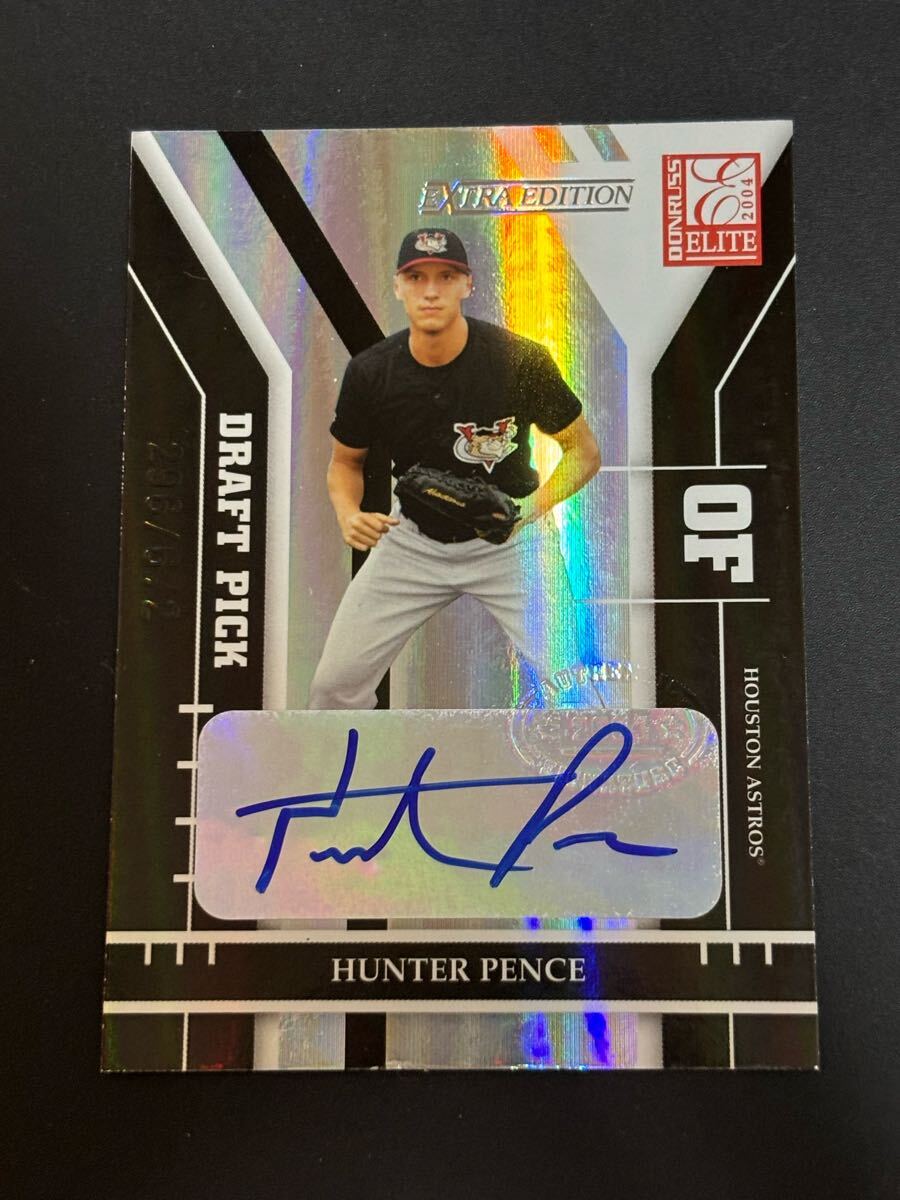 【目立った傷や汚れなし】2004 Donruss ELITE HUNTER PENCE DRAFT PICK autograph ハンター ...