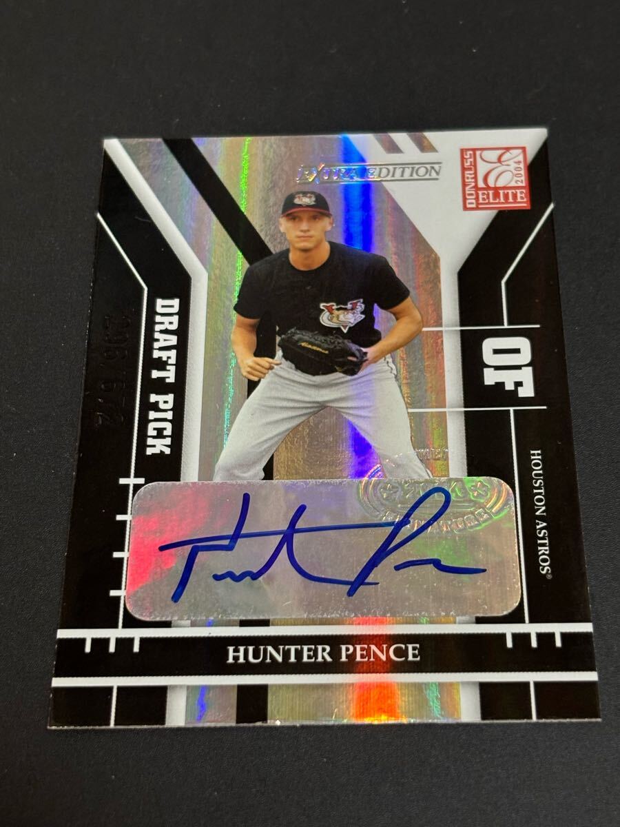 【目立った傷や汚れなし】2004 Donruss ELITE HUNTER PENCE DRAFT PICK autograph ハンター ...