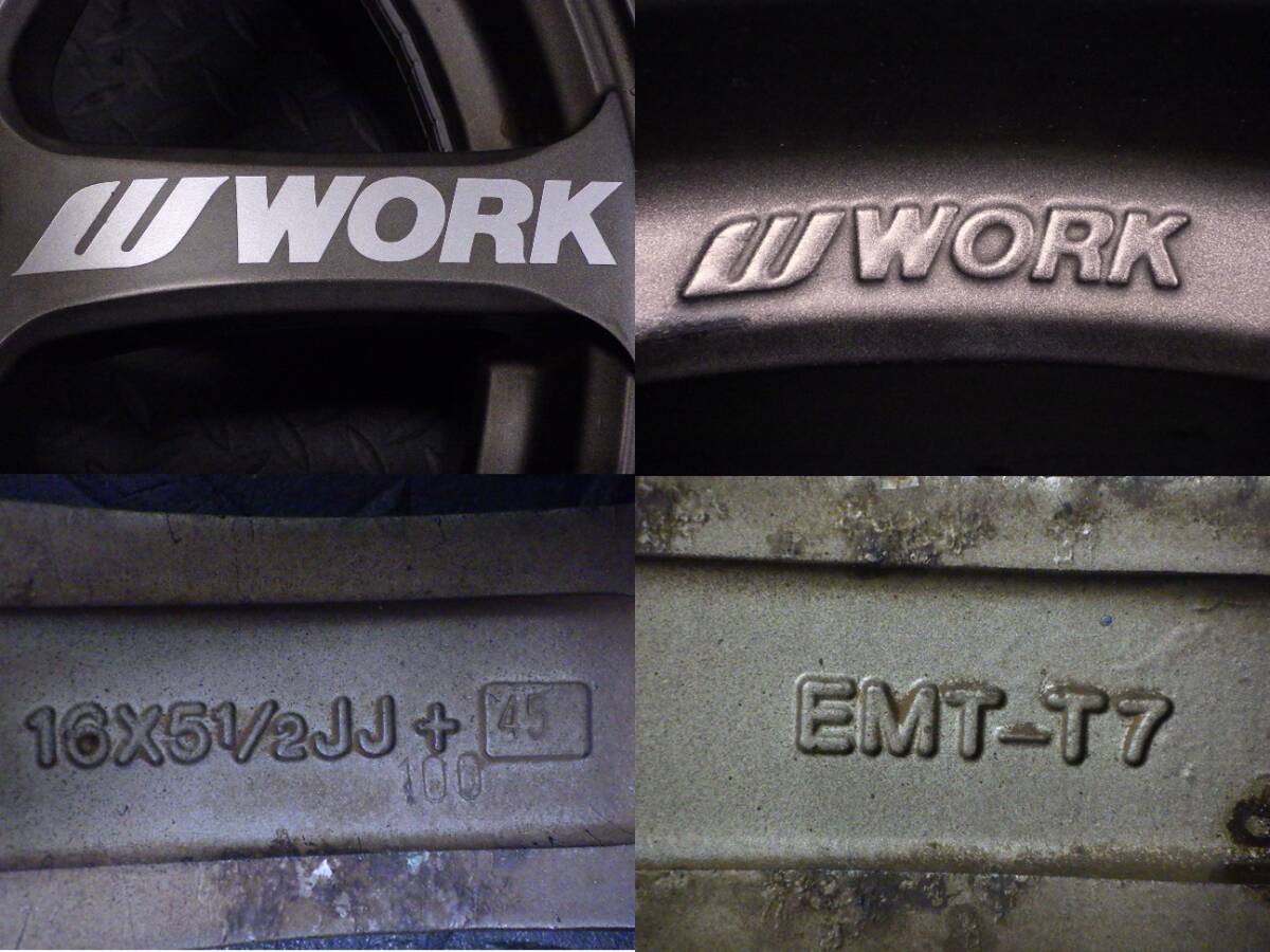 【傷や汚れあり】必見!! WORK ワーク EMOTION XT7 エモーション 16x5.5J+45 100-4h 4本セット 軽カー 21102802の落札情報詳細 - Yahoo ...