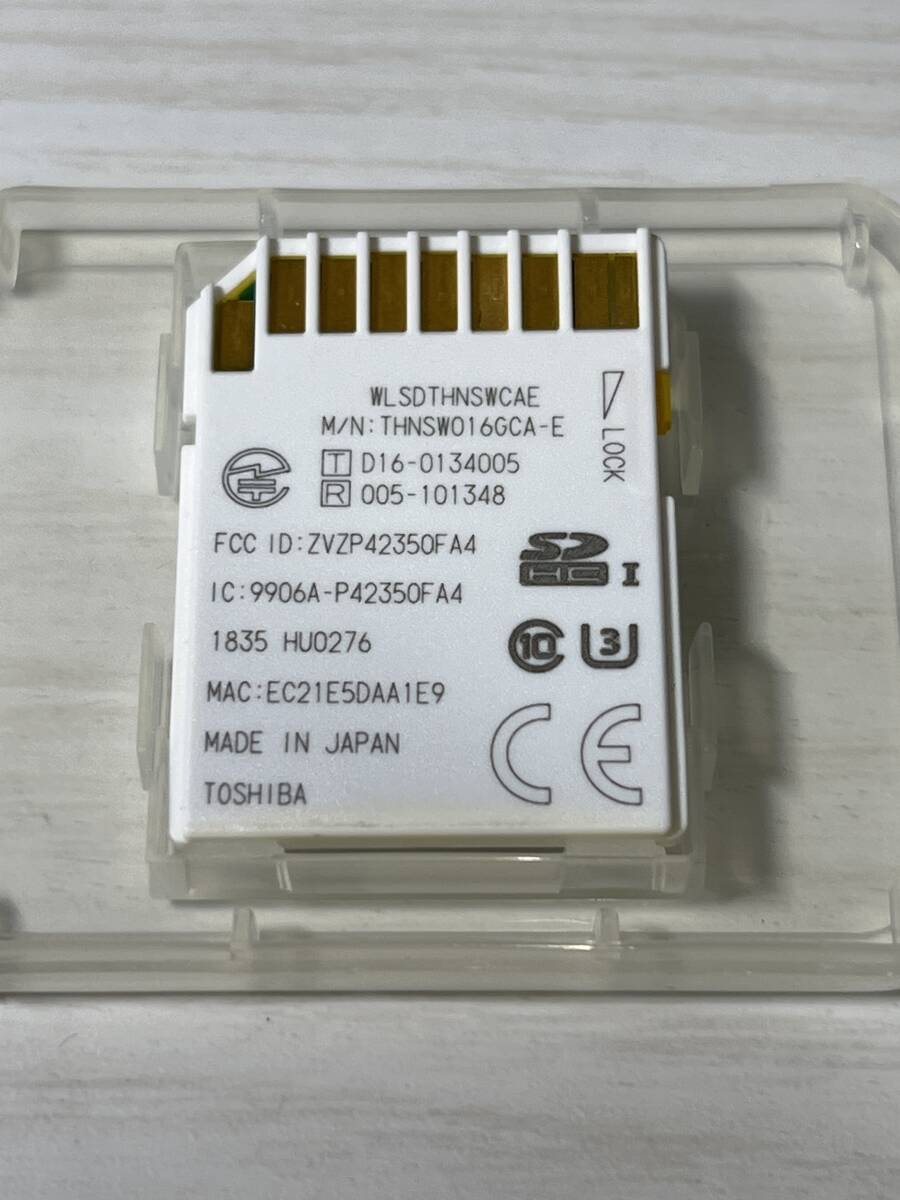 【目立った傷や汚れなし】美品 COMTEC コムテック Wireless LAN 無線LAN内蔵SDHCカード WSD16G レーダー探知機 ZERO ワイヤレス GPS リモート データ ...