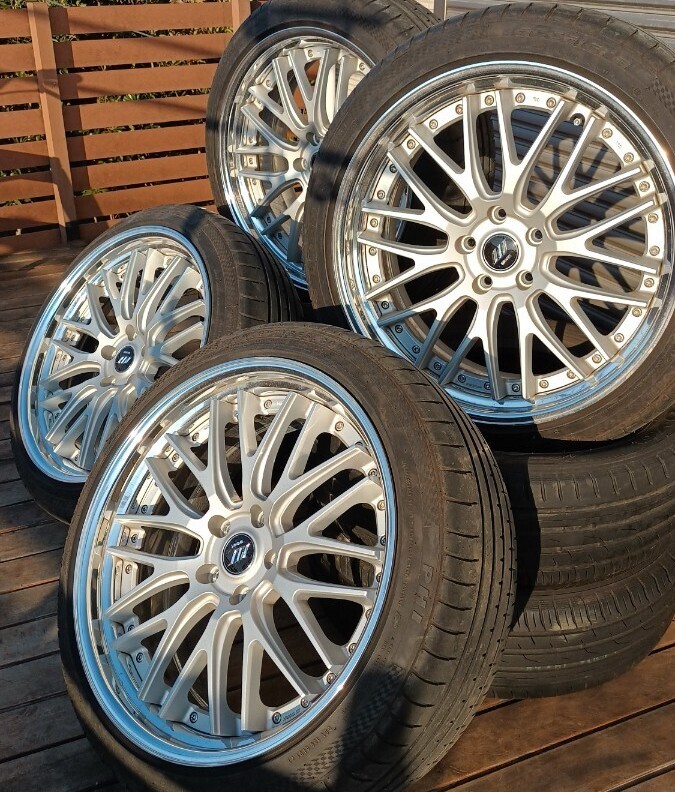 【目立った傷や汚れなし】★美品 245 40 21 WORK グノーシス PCD120 40アルファード 40ヴェルファイア GR4-SR ZEAST STX ST1 ST2 ST3 BBS ...