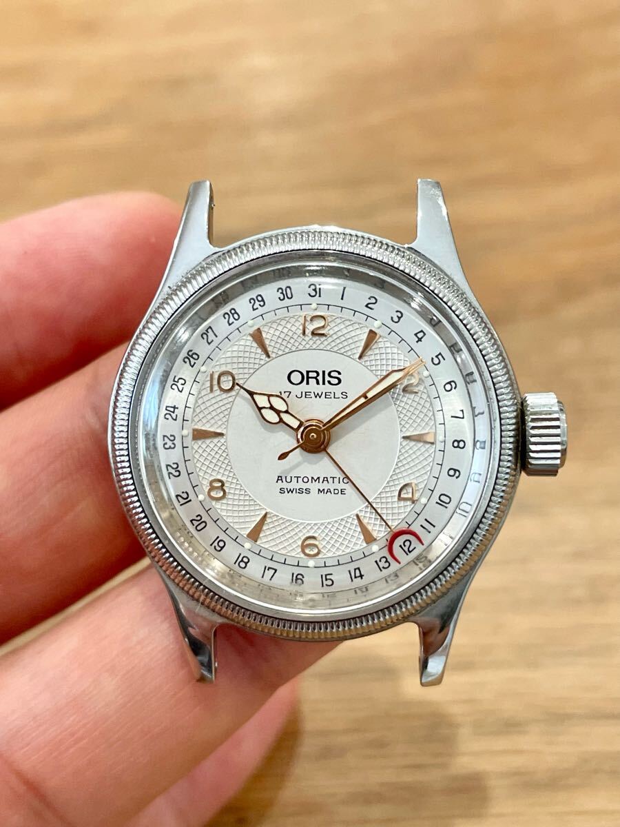 【傷や汚れあり】215937 動作確認済 ORIS オリス ポインターデイト 腕時計 自動巻き 7463B SS レザー 革 ブラック シルバー メンズ アナログ/ Dの落札情報詳細 ...