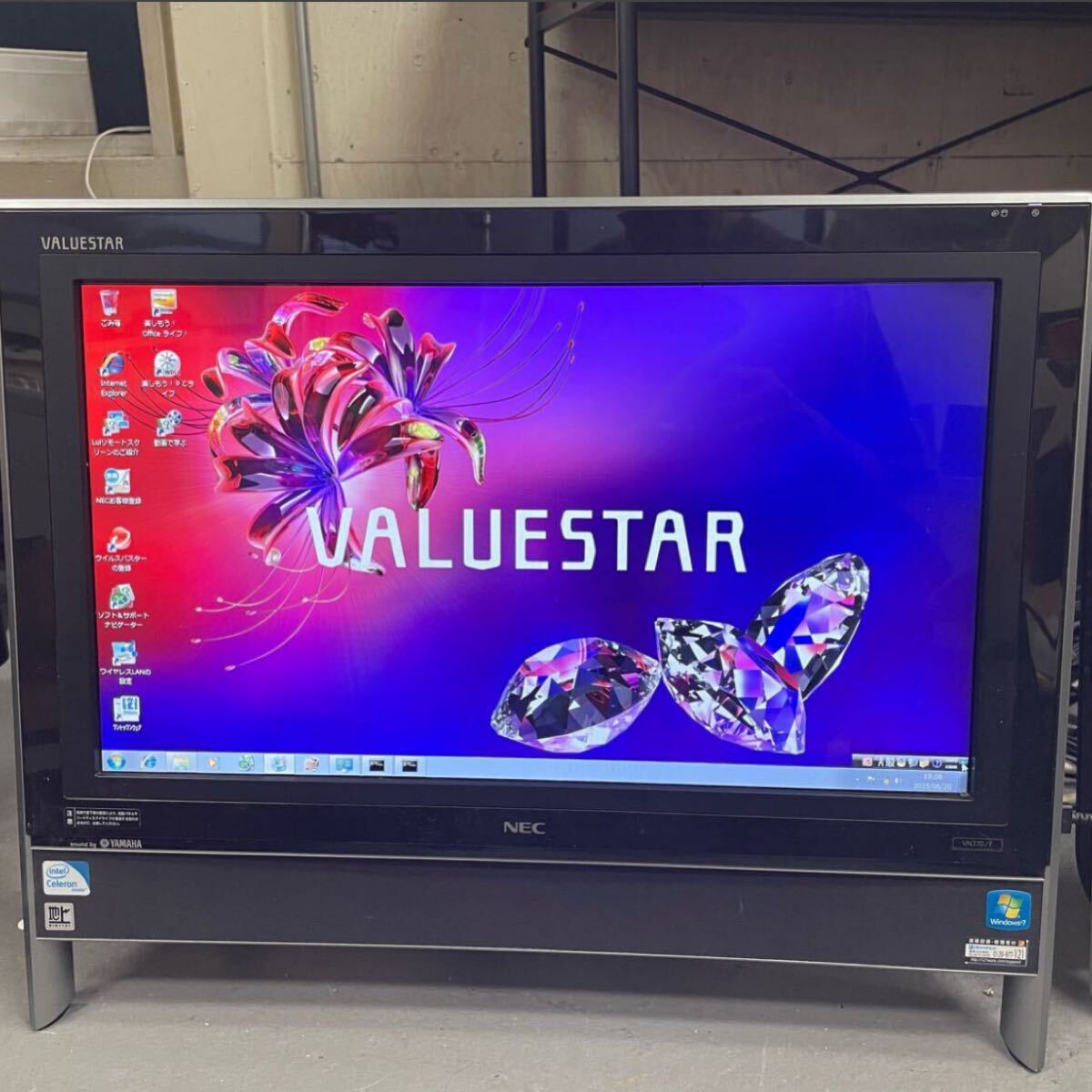 【やや傷や汚れあり】NEC VALUESTAR 一体型PC VN370F PC-VN370FS6B ファインブラック Celeron B800 ...