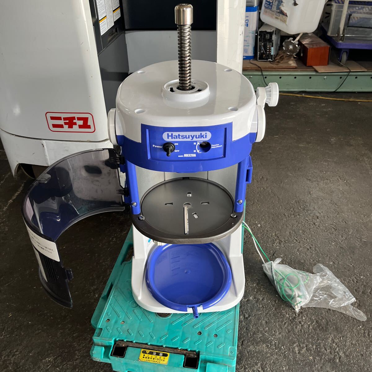 【傷や汚れあり】かき氷機 業務用 電動かき氷機 HB-320A アイススライサー 100V 2018年製Hatsuyuki 中部 ...