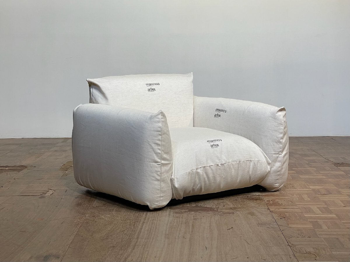 【目立った傷や汚れなし】-ss4426｜arflex 名作 Mario Marenco MARENCO/マレンコ ミニマムモダンラウンジソファ ...