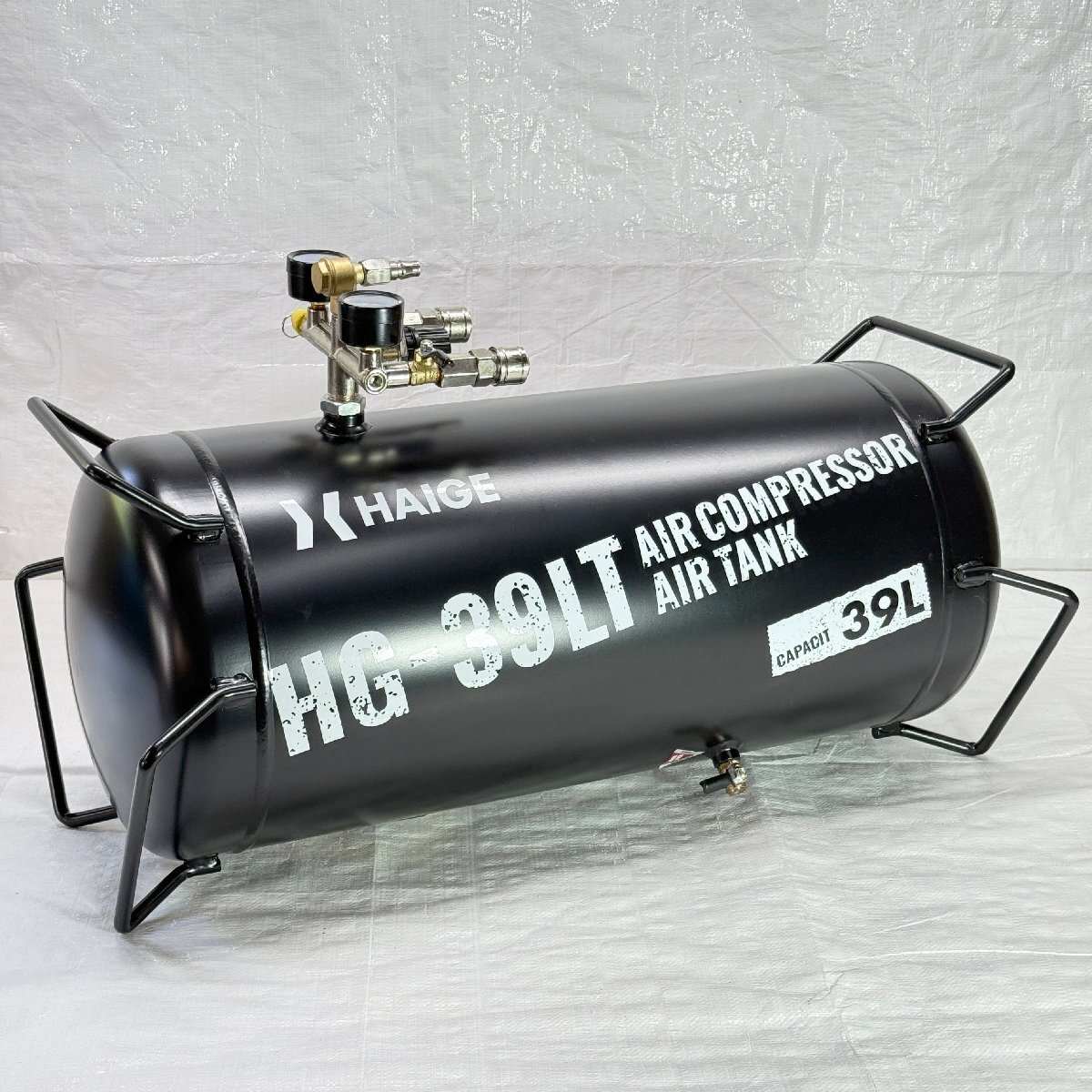 【やや傷や汚れあり】【展示品】エアタンク スチール製 サブタンク 容量39L 最大圧力0.9MPa HG-39LT 【1045-4】の落札情報 ...