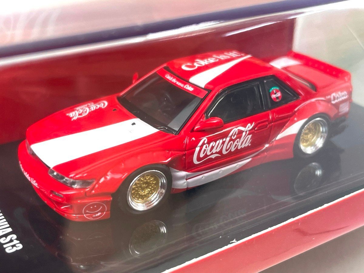 【目立った傷や汚れなし】INNO Models イノモデル 1/64 Nissan 日産 SKYLINE スカイライン S13 Coca ...