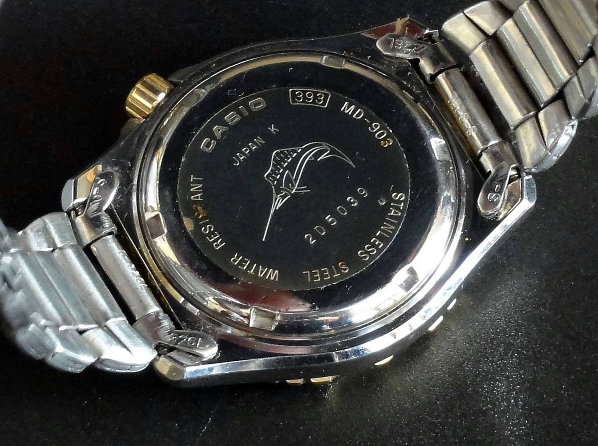 CASIO MD-903 ダイバー名機 電池交換済み 裏蓋カジキマグロマーク 動作チェック済み品！の落札情報詳細 - ヤフオク落札価格検索 オークフリー