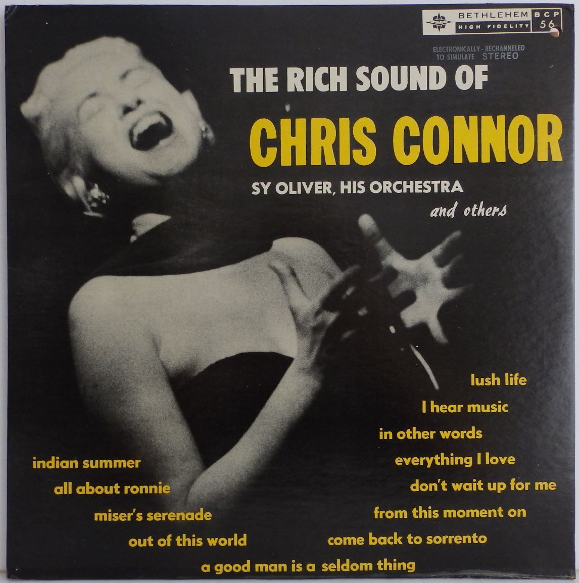 23003256;【廃盤】BETHLEHEM マルーン MONO CHRIS CONNOR The rich sound of BCP 56 ...