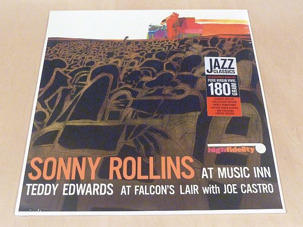 【未使用】ソニー・ロリンズAt Music Inn限定リマスター180g重量盤LP新品Sonny Rollins Teddy Edwards ...