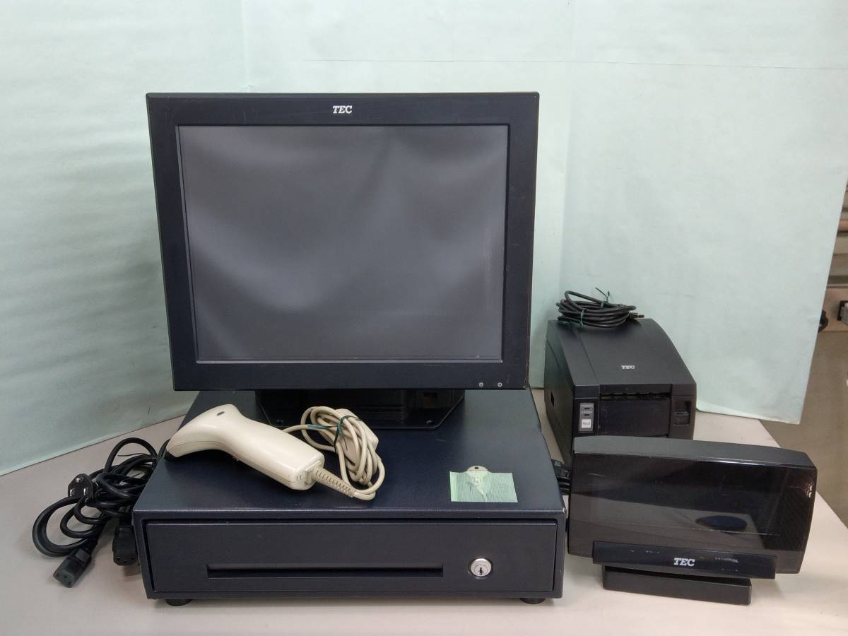 東芝TEC タッチターミナル ST-A20-35AK-WPH-Rセット /ほぼ動作未確認につきジャンク扱い/ドロワー、客面表示機、レシート ...
