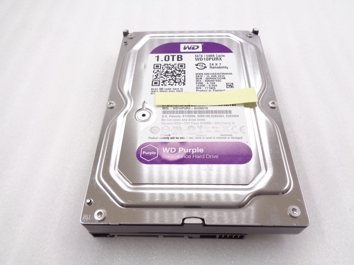複数入荷 WD Purple WD10PURX 3.5型HDD 1TB SATA 中古動作品(HDH320)の落札情報詳細 - ヤフオク落札 ...