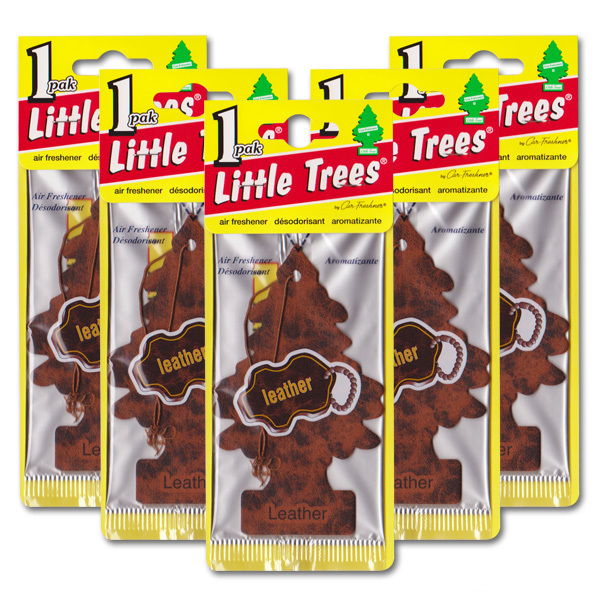 【新品】メール便送料無料★リトルツリー レザー★Little Trees Leather★5枚セット 芳香剤 エアフレッシュナー 即決 USA ...