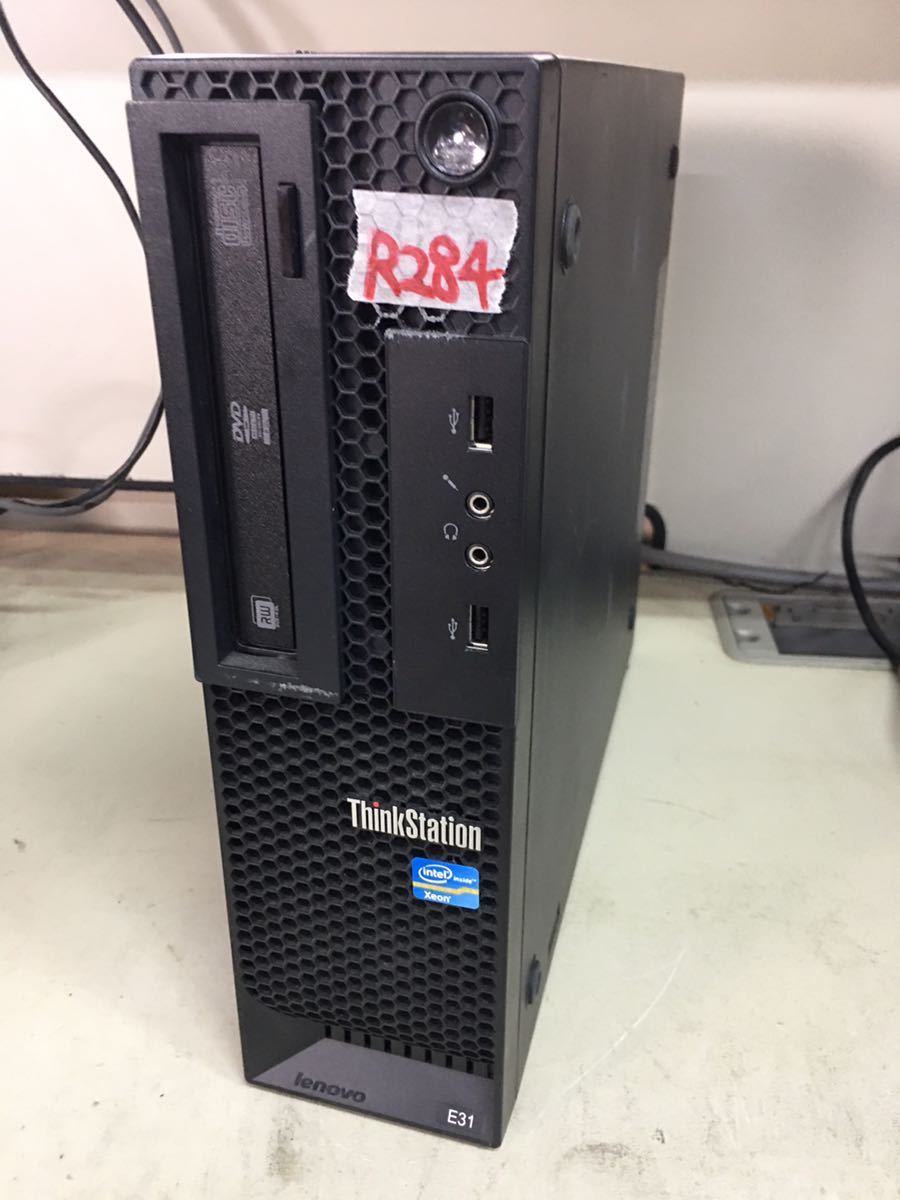 R284 Lenovo/ThinkStation E31 SFF/3690-AD6/Xeon E3-1230V2/メモリ16GB/HDDなし ...