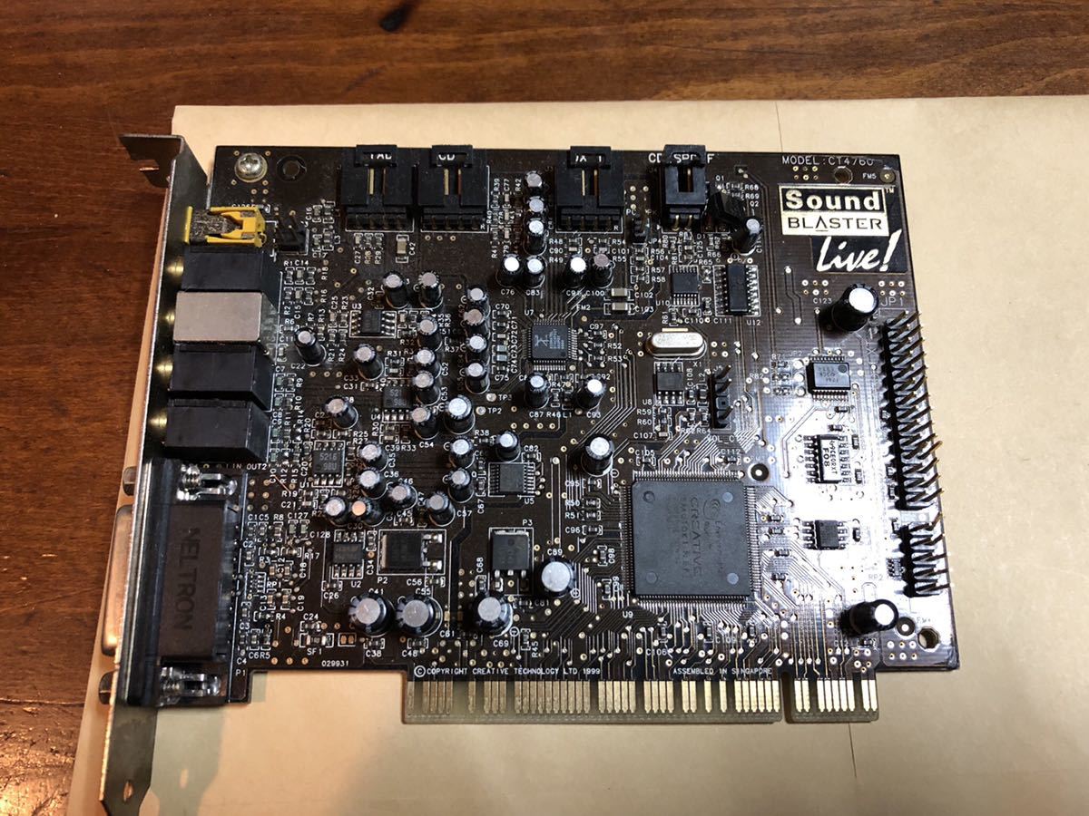 Soundblaster Creative サウンドカード PCI Sound BLASTER Live!（CT4760）サウンドボードの落札 ...
