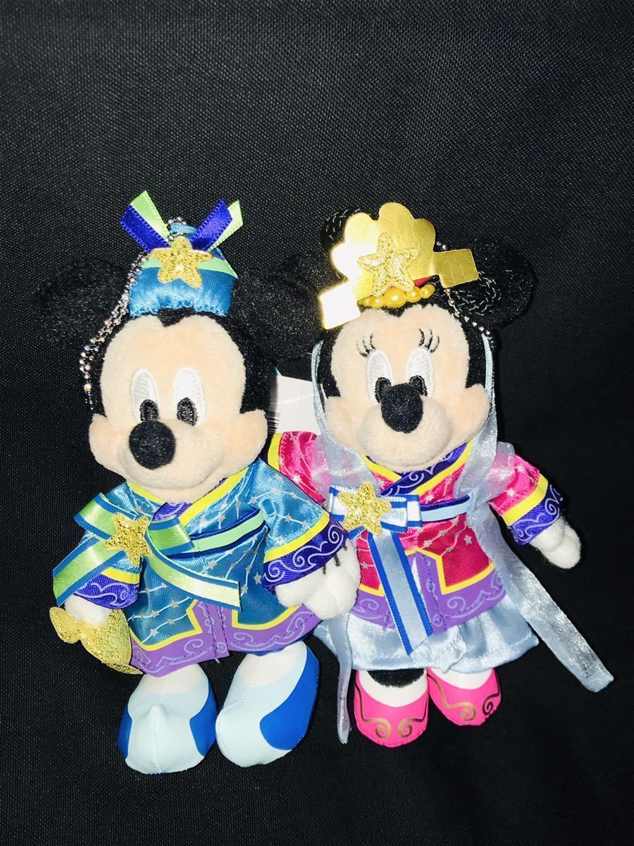 【新品】★￥1～ Disney ディズニー 七夕 ミッキー ミニー ペア ぬいぐるみバッヂ TDR TDL TDS ぬいば★の落札情報詳細 - Yahoo!オークション落札価格検索 オークフリー