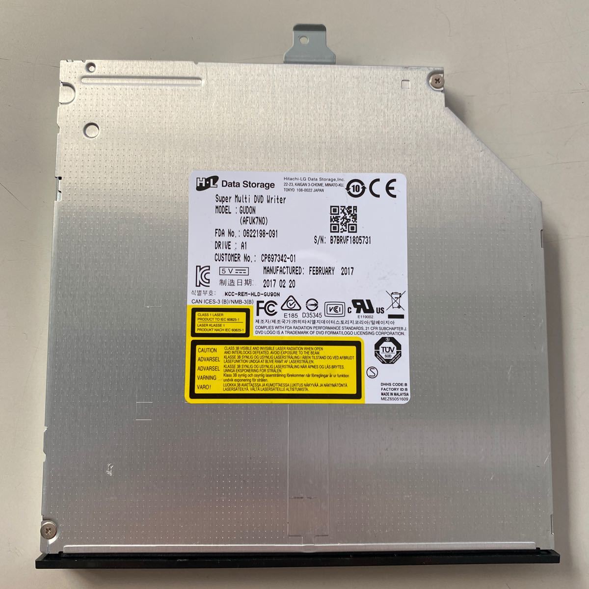 GUD0N DVDマルチドライブ 9.5MM SATA Hitachi LG AFUK7N0の落札情報詳細 - ヤフオク落札価格検索 オークフリー