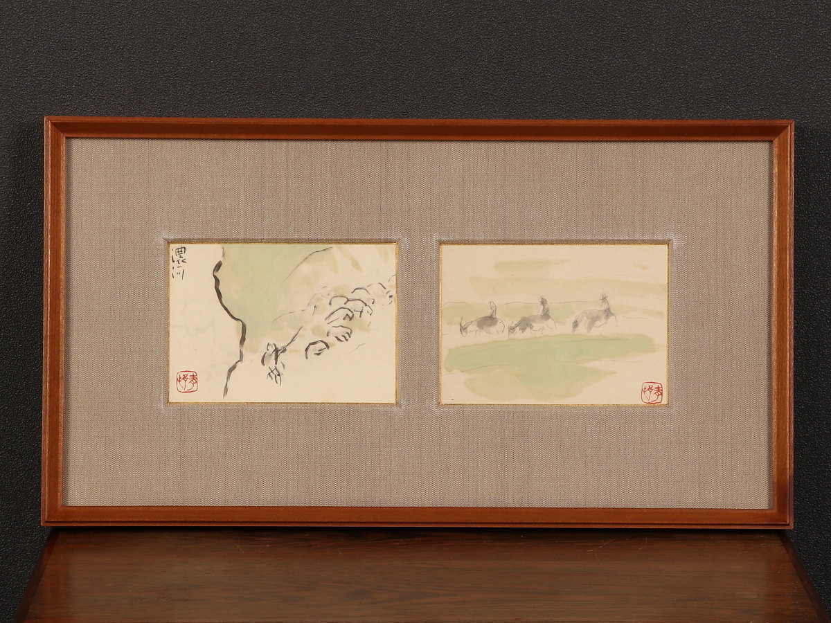 【模写】【伝来】B5496〈前田青邨〉額装 素描 2作 平山郁夫鑑定シール 百貨店シール付き 岐阜の人 大和絵 琳派を独自に消化の落札情報詳細 - Yahoo!オークション落札価格検索 オークフリー