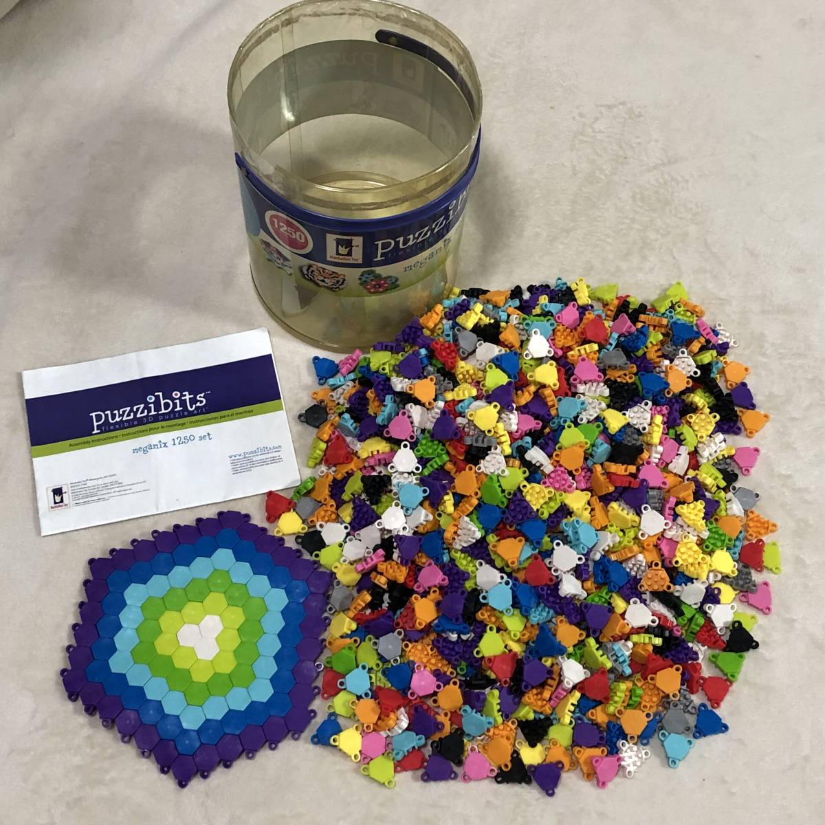 パジービッツ 1250ピース メガミックスセット puzzibits 6歳から 知育玩具 3D パズル ブロックの落札情報詳細 - Yahoo ...