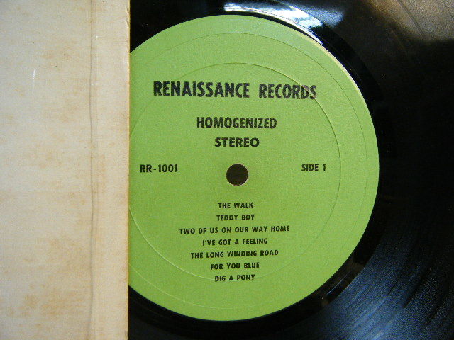 3さ77 The Beatles / HOMOGENIZED RR-1001 RENAISSANCE RECORDS ビートルズ レコード ...