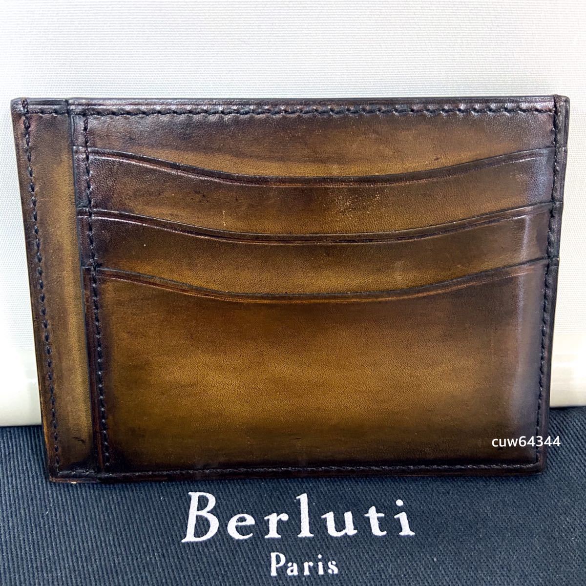 国内正規品 美品 Berluti ベルルッティ バンブーテトリス カードケース カリグラフィ パスケース 純正BOX・保存袋・領収書原本！の ...