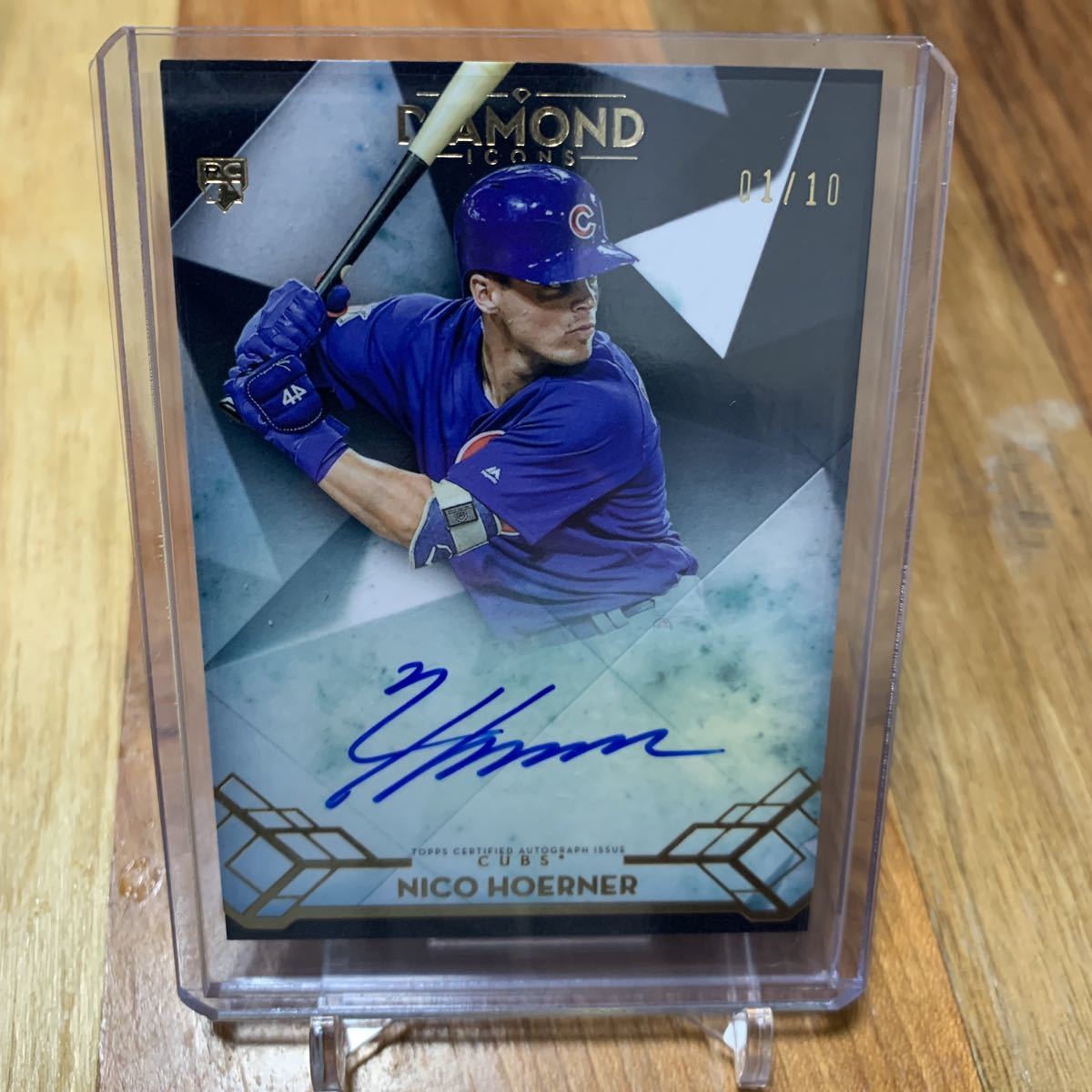 2020 TOPPS DIAMOND ICONS NICO HOERNER CHICAGO CUBS ROOKIE AUTO ...