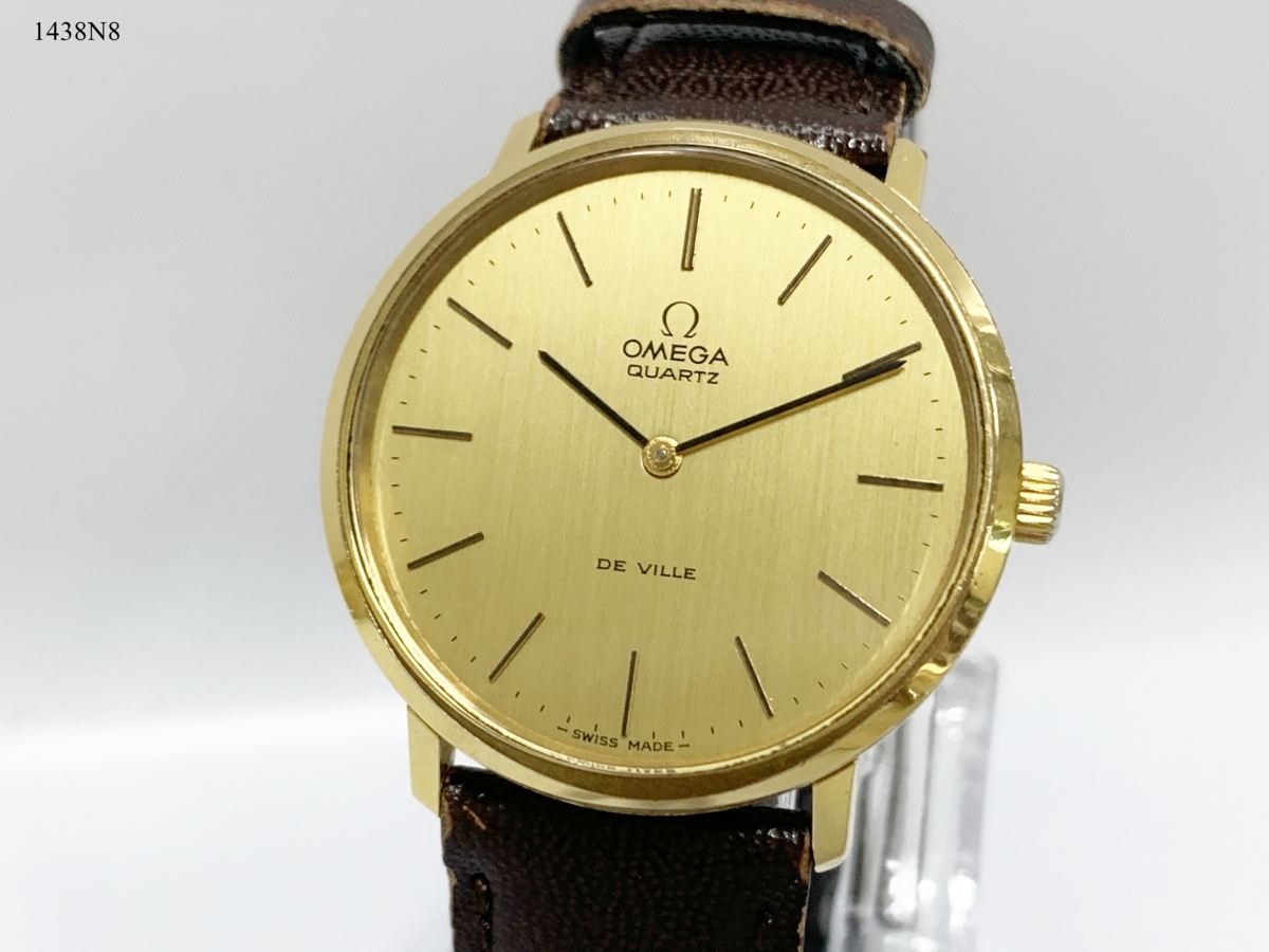 ★稼働品 OMEGA DE VILLE オメガ デビル 191.0044 cal.1330 クォーツ 腕時計 ゴールドカラー 2針 1438N8⑮の落札情報詳細 - Yahoo!オークション ...