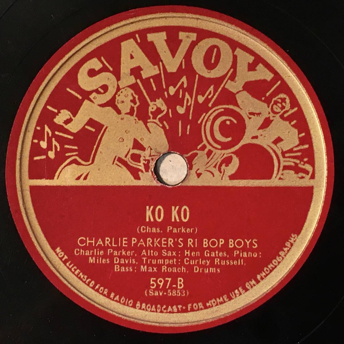 試聴；CHARLIE PARKER'S RI BOP BOYS SAVOY KO KO の落札情報詳細 - Yahoo!オークション落札価格 ...