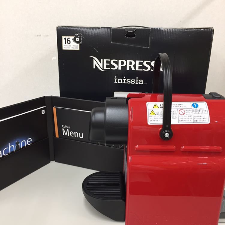 NESPRESSO ネスプレッソ コーヒーメーカー イニッシア ルビーレッド C40RE 2014年製の落札情報詳細 - Yahoo!オークション落札価格検索 オークフリー