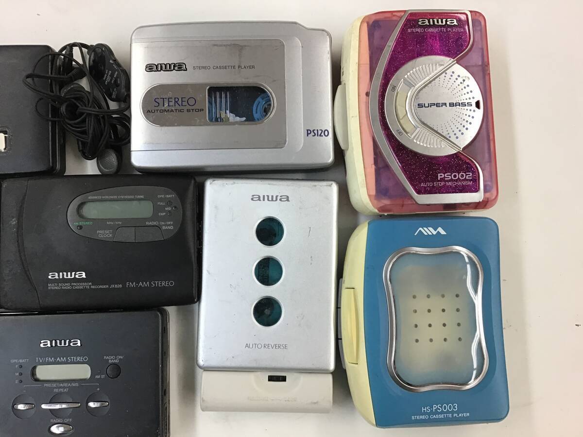 AIWA RX-660 JX828 HS-JX950 RX850 他 ポータブルカセットプレーヤー 9点セット ジャンク品 [1806W] の落札情報詳細| ヤフオク落札価格情報 オークフリー