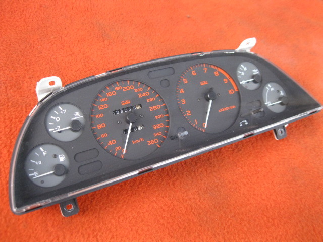 スカイライン HCR32 純正 メーター スピード タコ フルスケール 360km/h 加工 HKS GTS-t タイプM NISSAN SKYLINE R32 GENUINE PARTSの ...