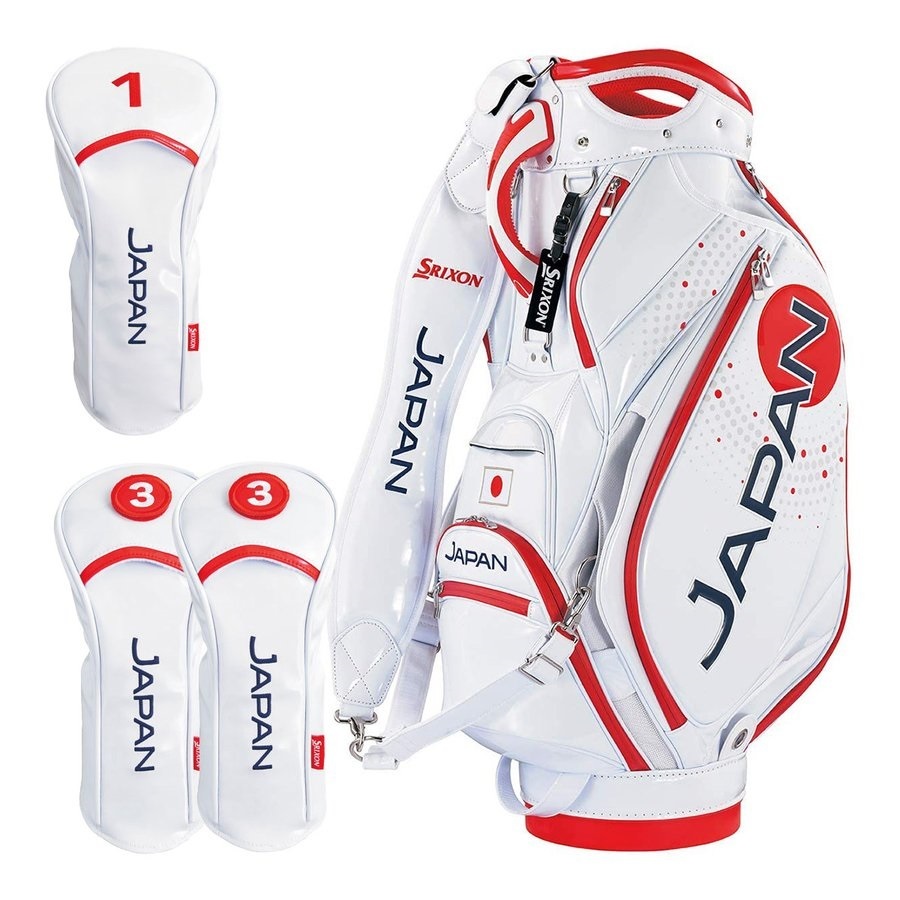 【新品】スリクソン ジャパン ナショナルチームモデル 松山英樹 オリンピック仕様 キャディバッグ＆ヘッドカバー3個SET GGC-S162L ...