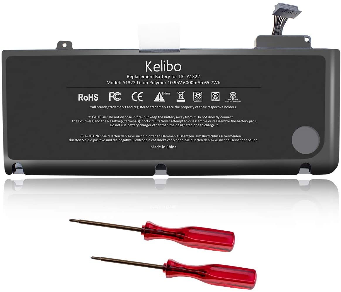 【新品】kelibo 新品A1322 交換用バッテリーAppl用MacBook Air 13' A1322 A1278 (2009 2010 2011 2012) 020-6547-A 661 ...