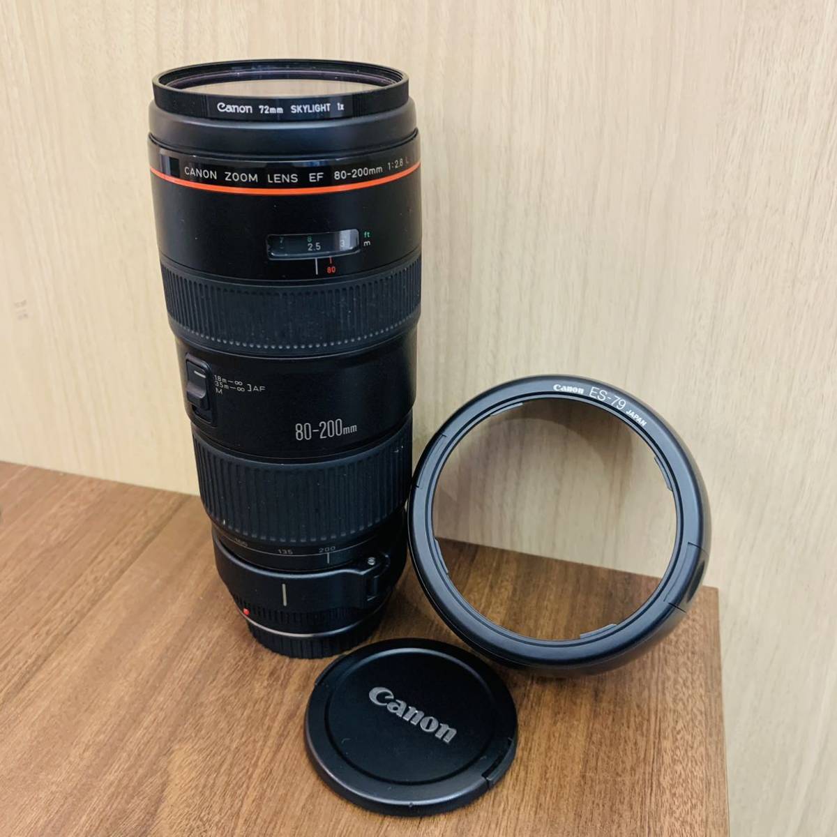 【カメラ レンズ 】Canon 72mm SKYLIGHT 1× 80-200mm 1:2.8 ES-79 フード キャノン ZOOM 写真 ...